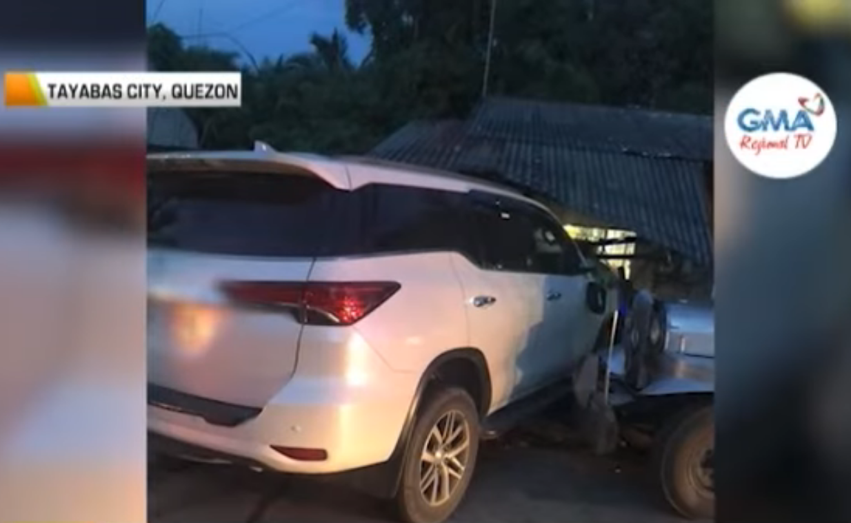 3 hurt as SUV hits tricycle in Tayabas | GMA News Online