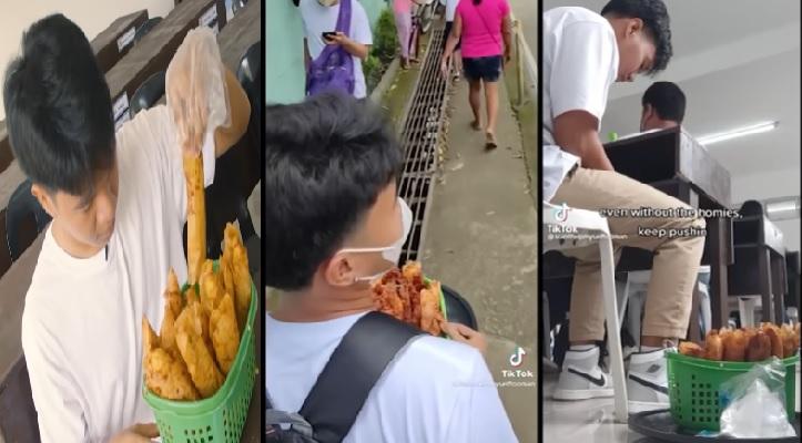 HS student sa Laguna, hindi ikinahihiya ang pagtitinda niya ng turon sa ...
