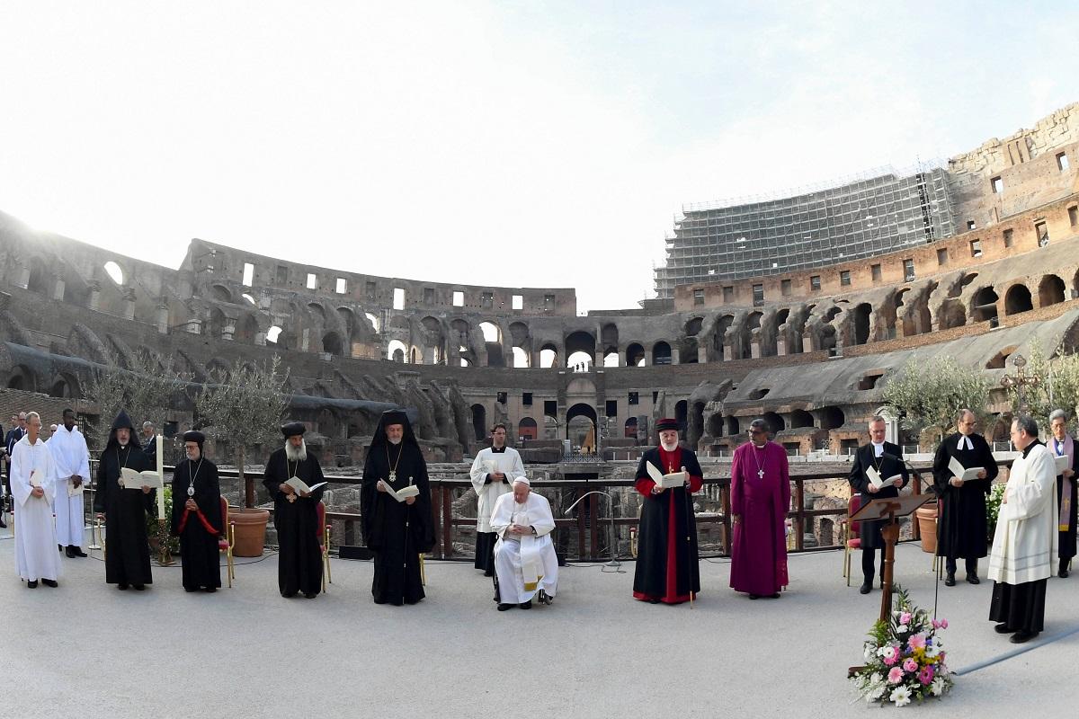 Pope, other religious leaders pray for peace as Rome conference ends ...