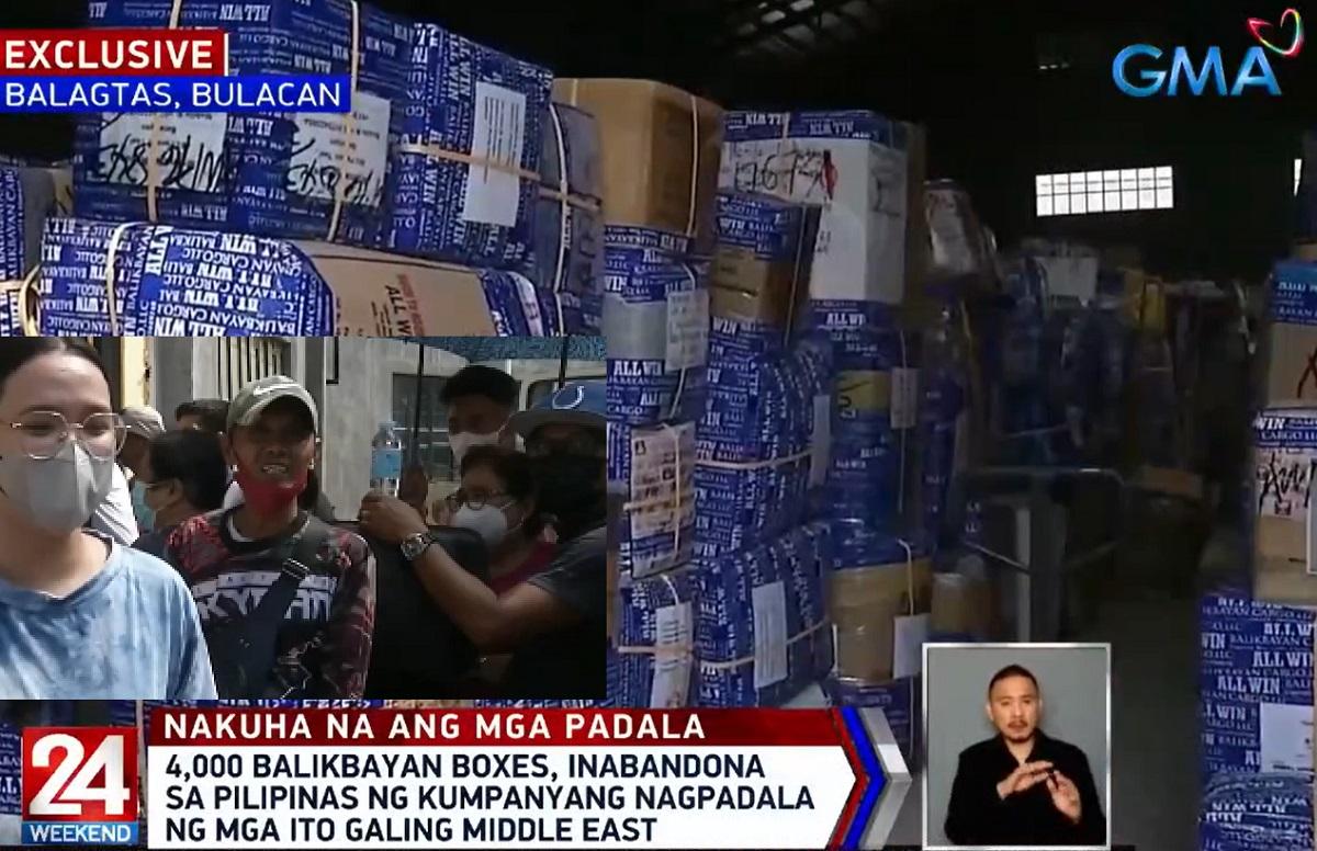 Natenggang balikbayan boxes dahil sa 'scam', dinagsa ng mga kaanak na ...