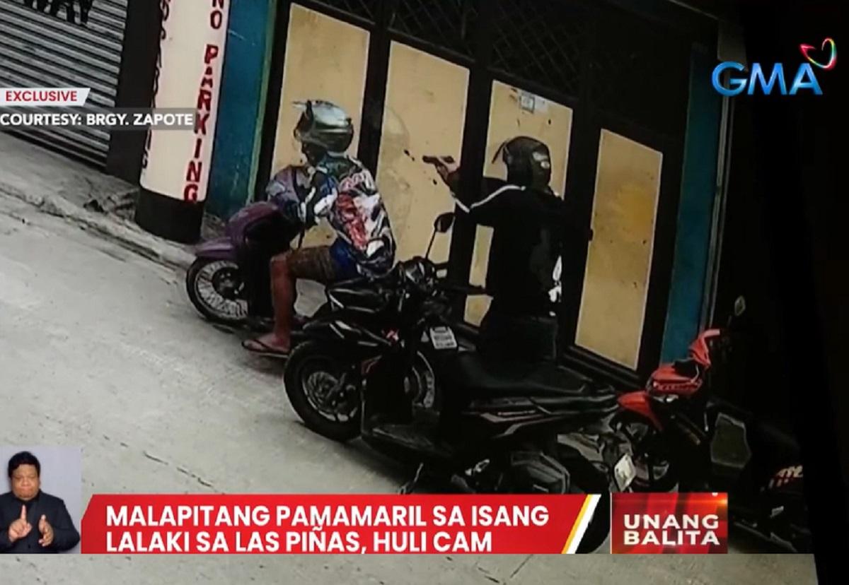 Malapitang pagbaril sa isang lalaki sa Las Piñas, nahuli-cam | Balitambayan