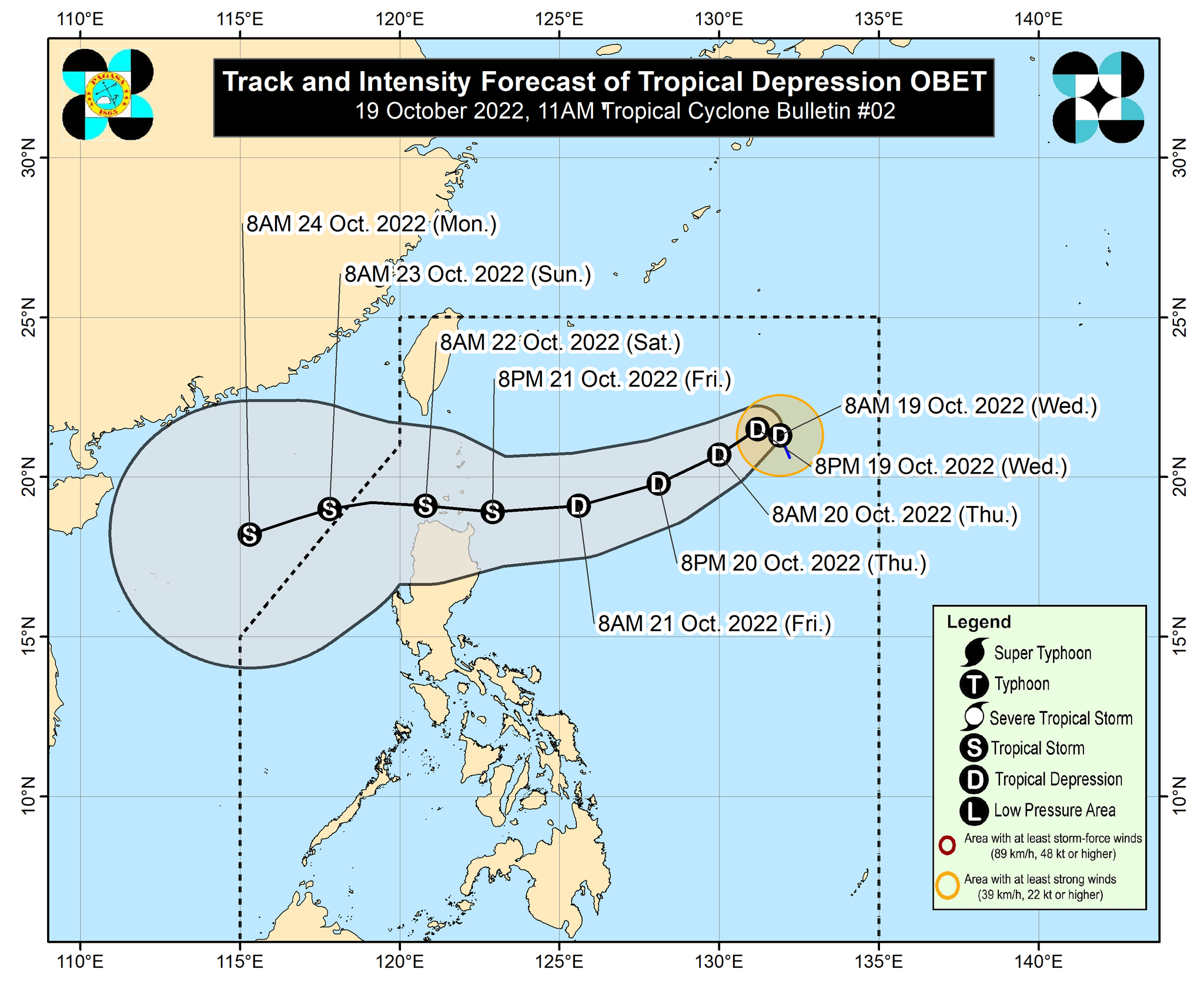 Wind signals due to Obet up starting Wednesday evening or Thursday ...