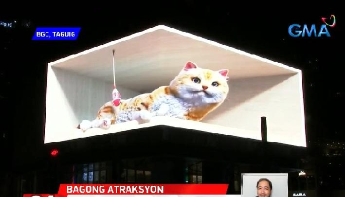 Kauna-unahang outdoor 3D LED screen sa bansa, binuksan sa BGC | Balitambayan