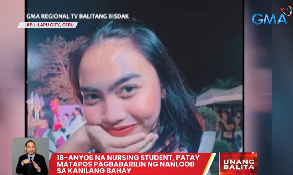 18-anyos na nursing student, patay matapos barilin ng nanloob sa kanilang bahay sa Cebu ...