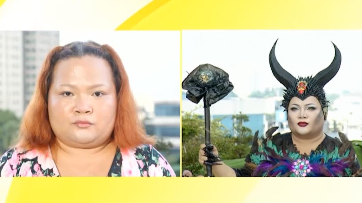 Viral transformation queen graces 'Unang Hirit' as Maleficent | GMA ...
