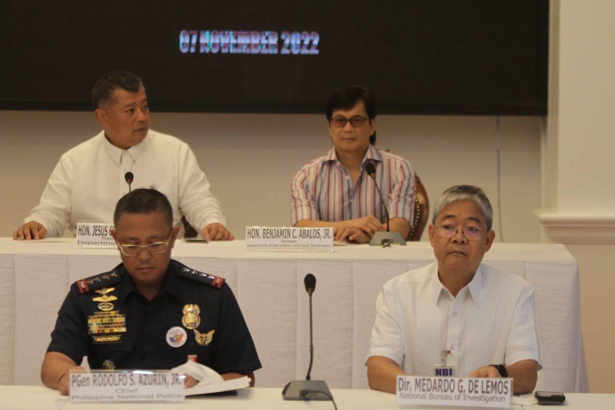 DOJ-DILG joint press conference held regarding murder rap vs. Percy ...