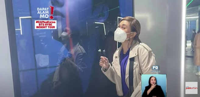 Mariz Umali tours the BTS exhibition at HYBE Insight in South Korea ...