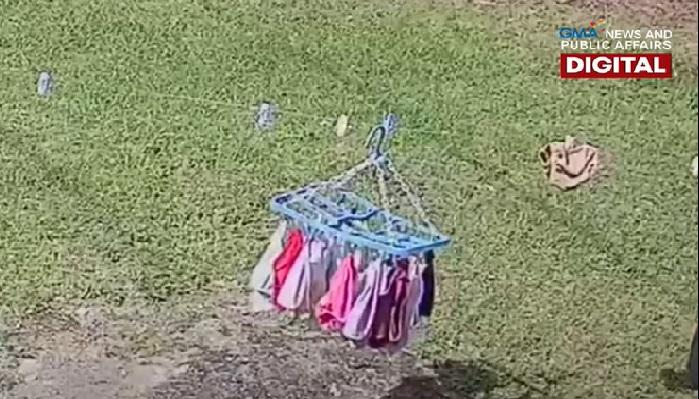 'Salarin' sa likod ng nawawalang mga salawal na nakasampay, nahuli-cam ...