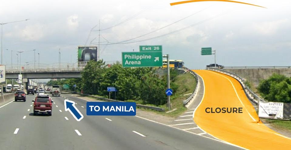 Ciudad de Victoria southbound exit to Philippine Arena closed until ...