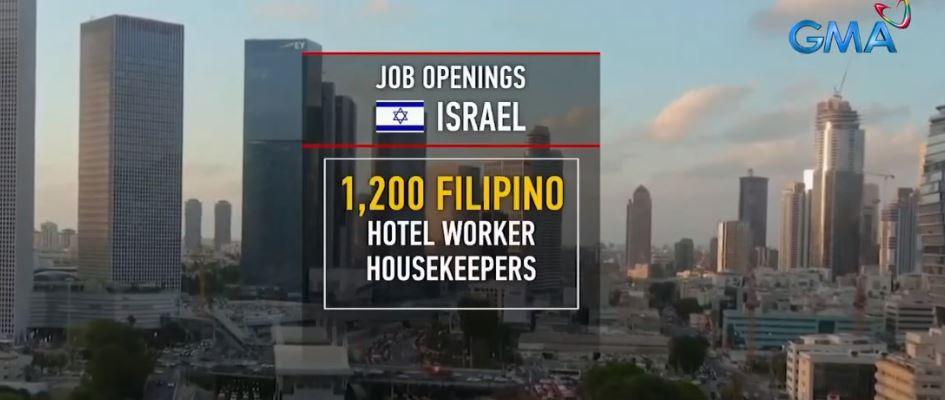 Over 1,200 jobs available for Filipinos in Israel | GMA News Online