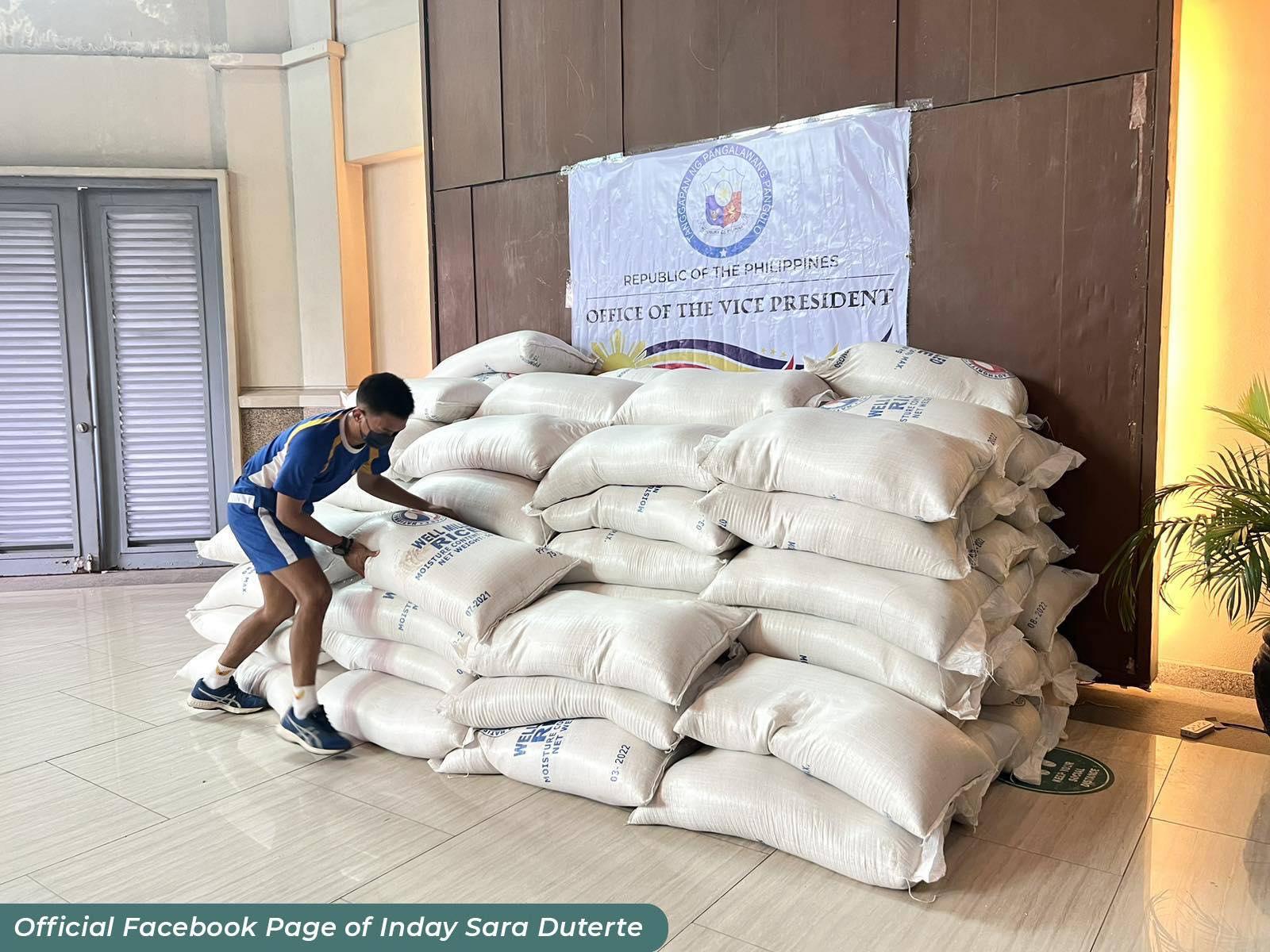 OVP donates 100 sacks of rice for Laguna Paeng victims | GMA News Online