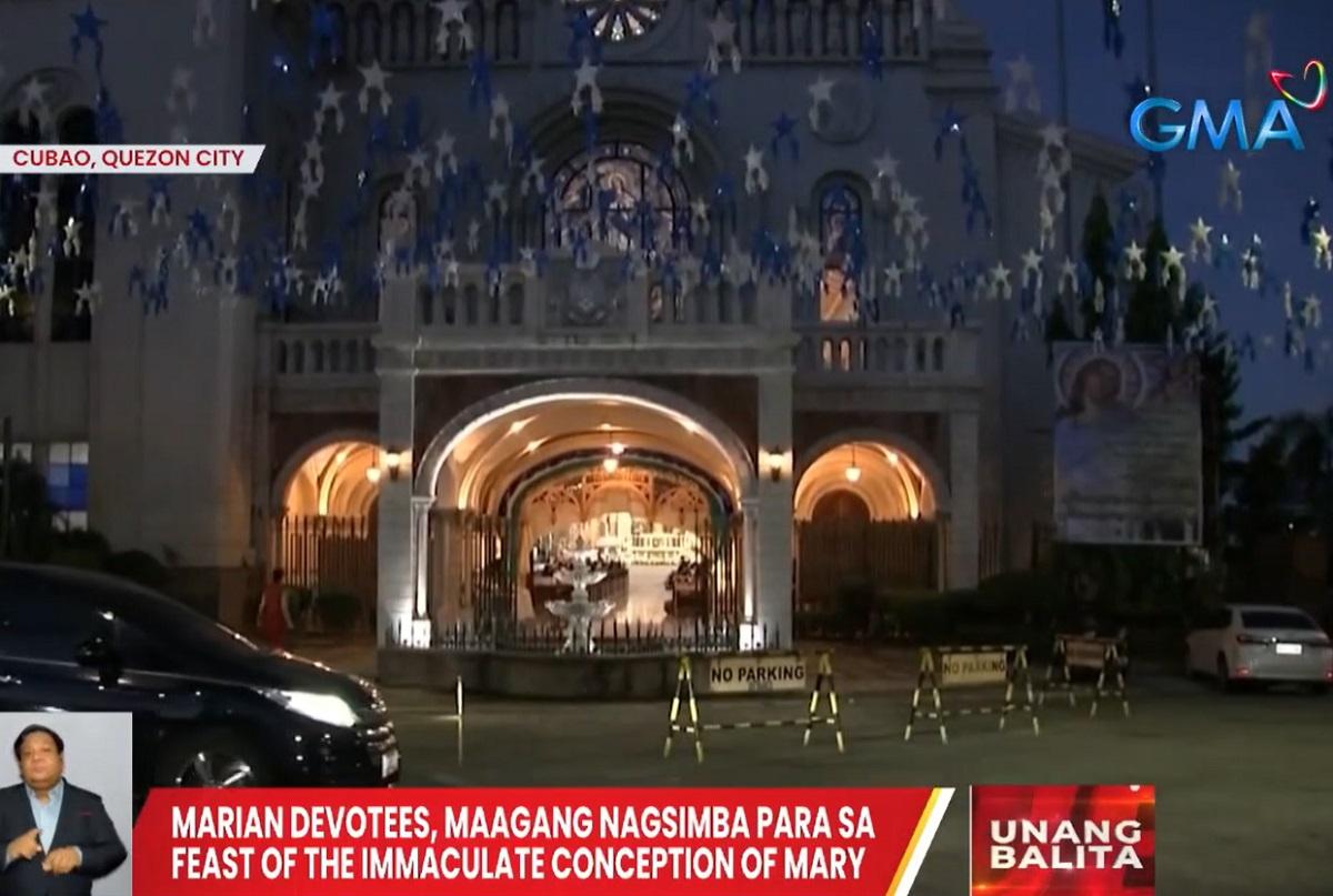 Marian devotees, maagang nagsimba para sa Feast of Immaculate ...