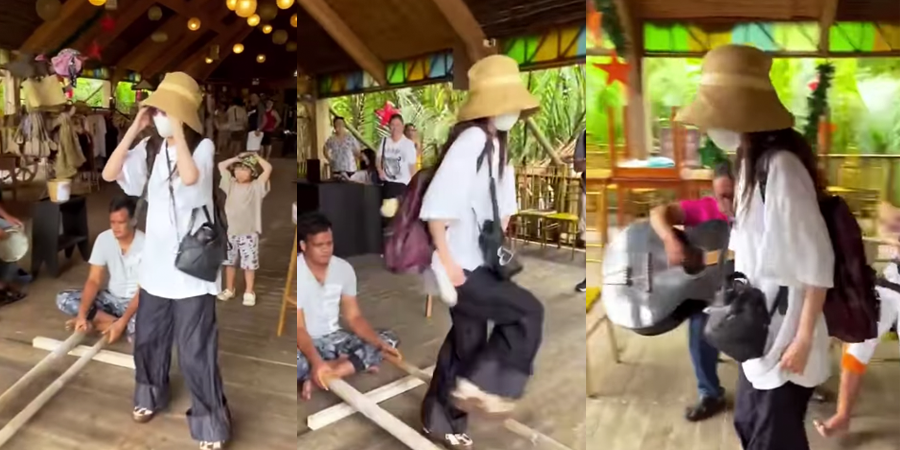 Sandara Park dances the tinikling! | GMA News Online