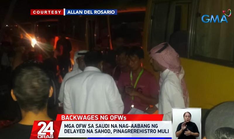 DMW working with Saudi gov't on OFWs back wage claims | GMA News Online
