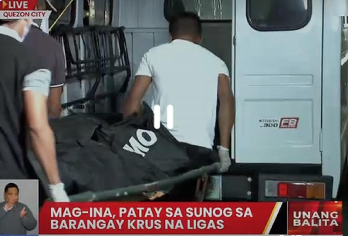 Mag-ina, patay sa sunog sa Barangay Krus Na Ligas, QC | Balitambayan