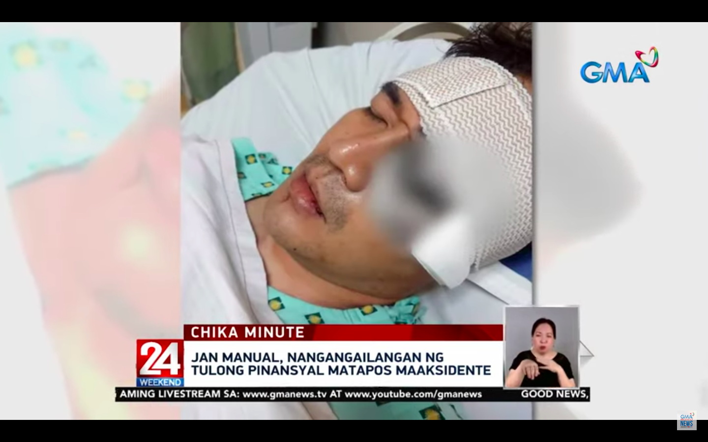 Jan Manual, nagtamo ng injury sa ulo dahil sa aksidente sa kotse; pamilya ng aktor, humingi ng ...