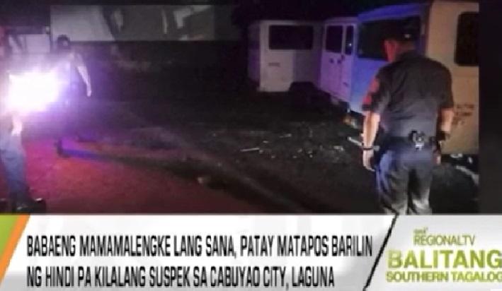 Ginang na mamamalengke, patay matapos pagbabarilin sa Laguna | Balitambayan Ginang na mamamalengke, patay matapos pagbabarilin sa Laguna | Balitambayan