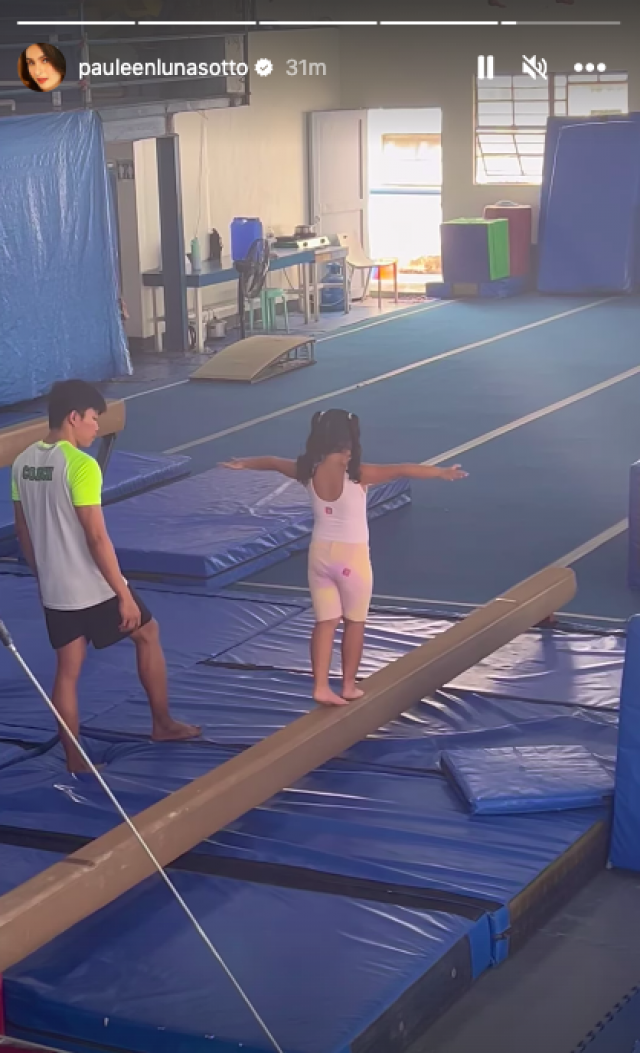 Pauleen Luna and Vic Sotto's daughter Tali tries her hand at gymnastics ...