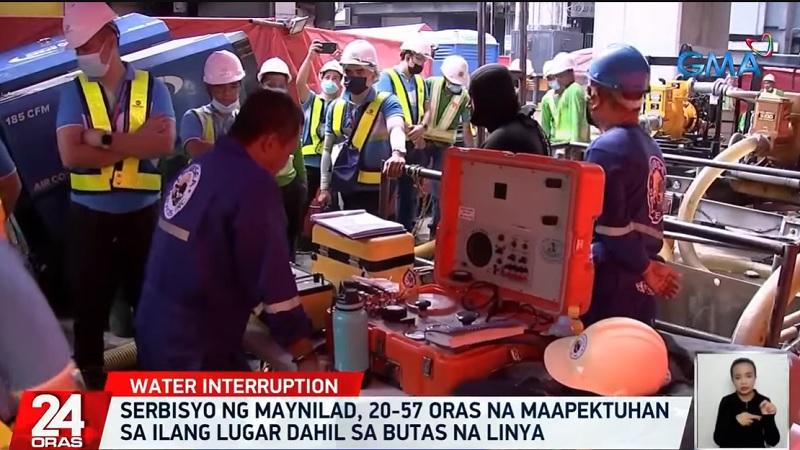 Maynilad: Water service interruption up to 57 hours; pipeline repair ...