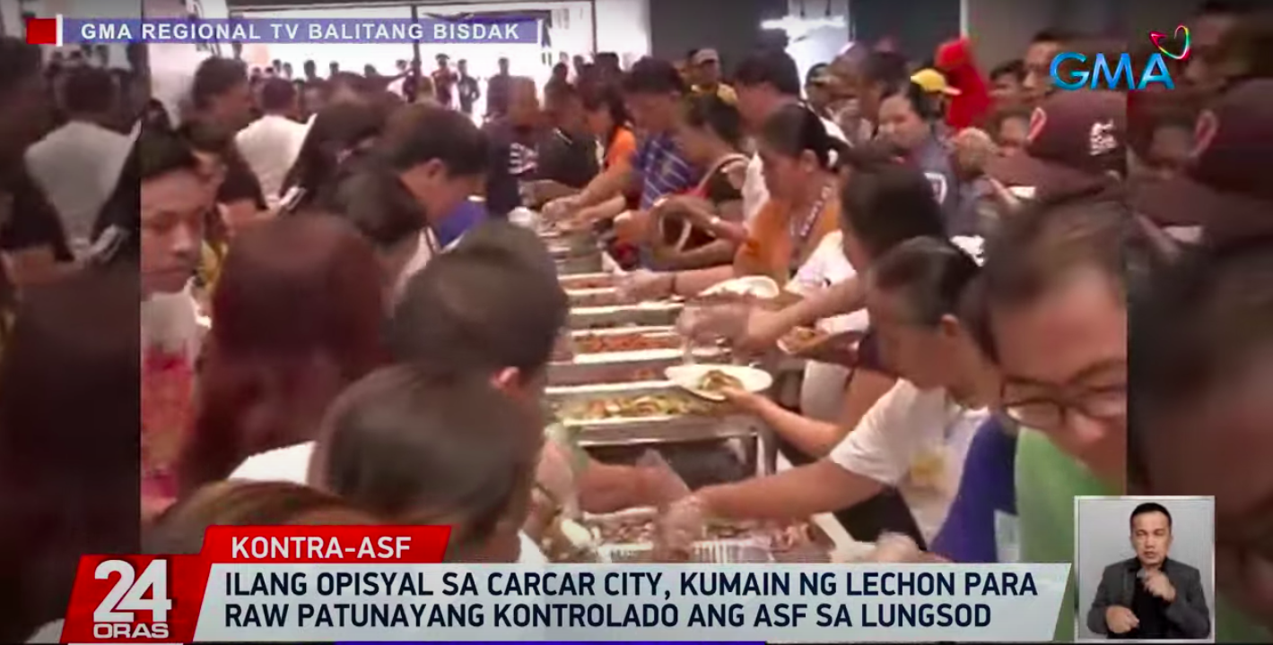 Carcar, Cebu officials feast on lechon to show ASF spread under control ...