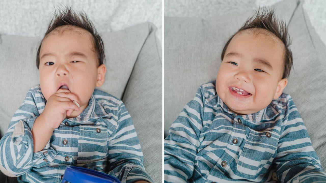 Kryz Uy and Slater Young's son Sevi turns 11 months old with a cute and ...