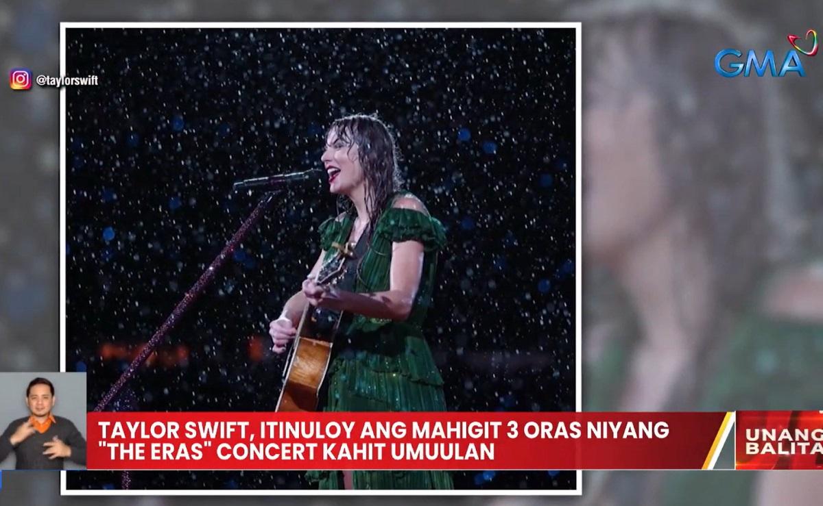 Taylor Swift, itinuloy ang mahigit 3 oras na ‘The Eras’ concert sa ...