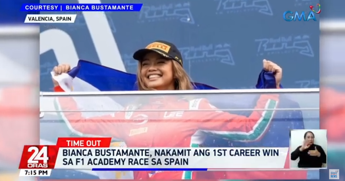 Bianca Bustamante proud to raise the PH flag with her victory in F1 ...