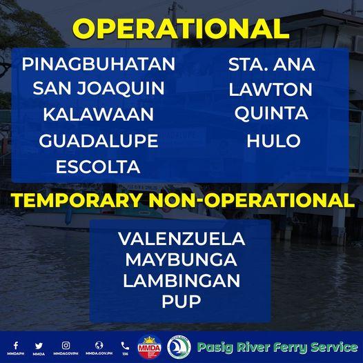 4 Pasig River Ferry Service stations closed | GMA News Online
