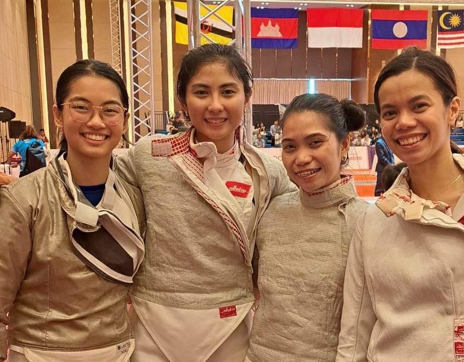 PH women's fencing sabre team bags silver medal at SEA Games | Photos ...