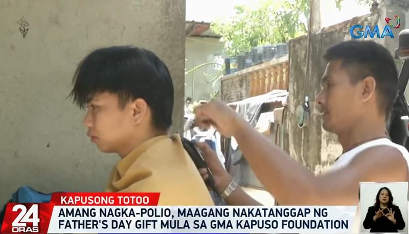 Hardworking barber receives early Father’s Day treat from GMA Kapuso ...