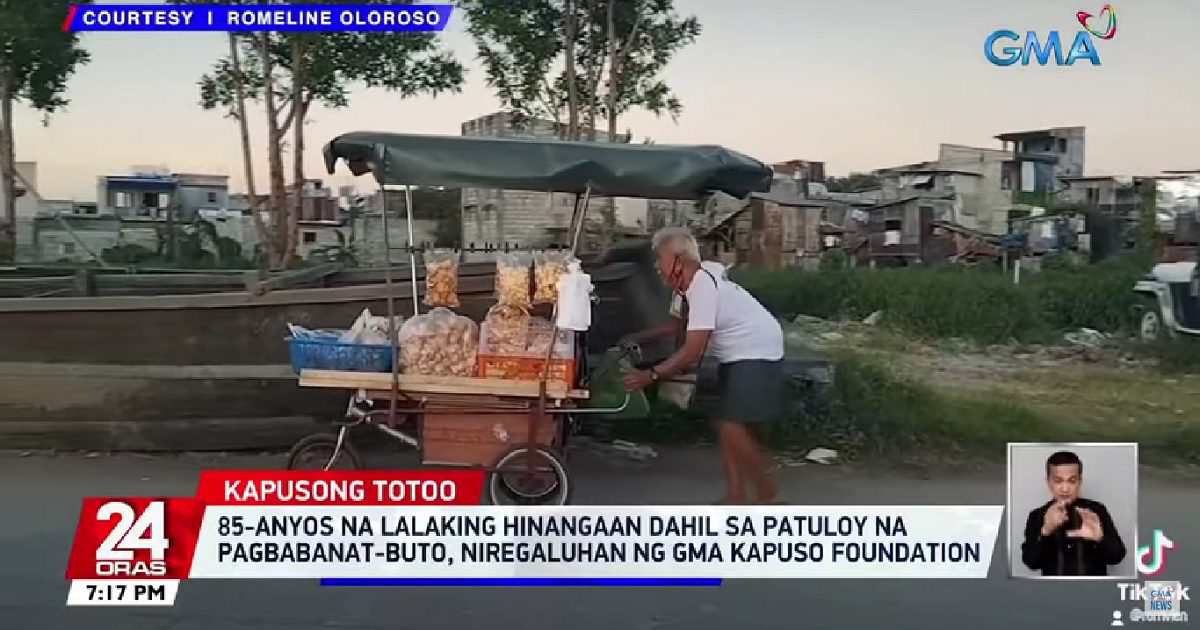 85-year-old vendor receives early Father's Day gift from GMA Kapuso ...