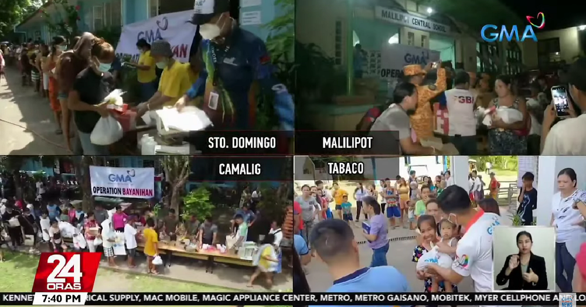 Over 12,000 Albay residents receive aid from GMA Kapuso Foundation amid Mayon unrest | GMA News ...