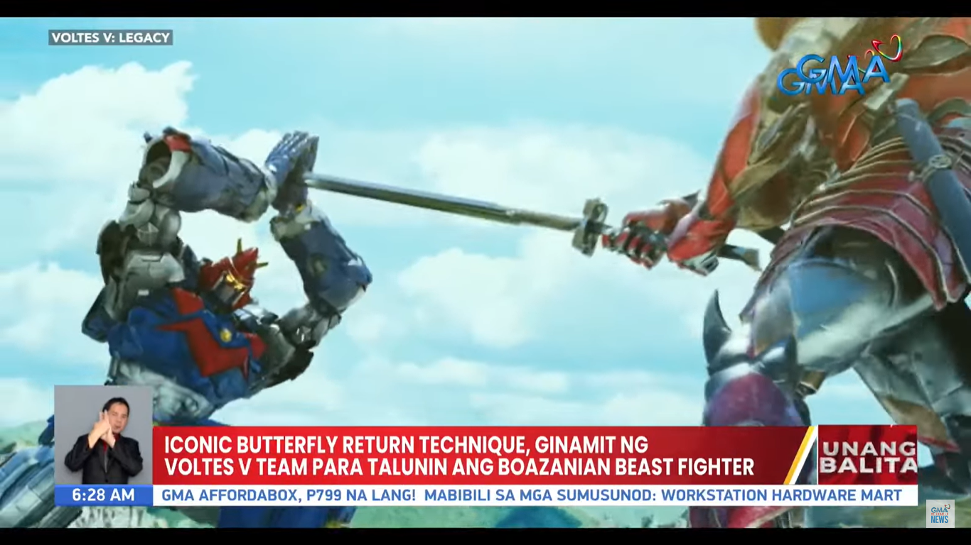 Voltes V, gumamit ng butterfly return technique para talunin ang beast ...