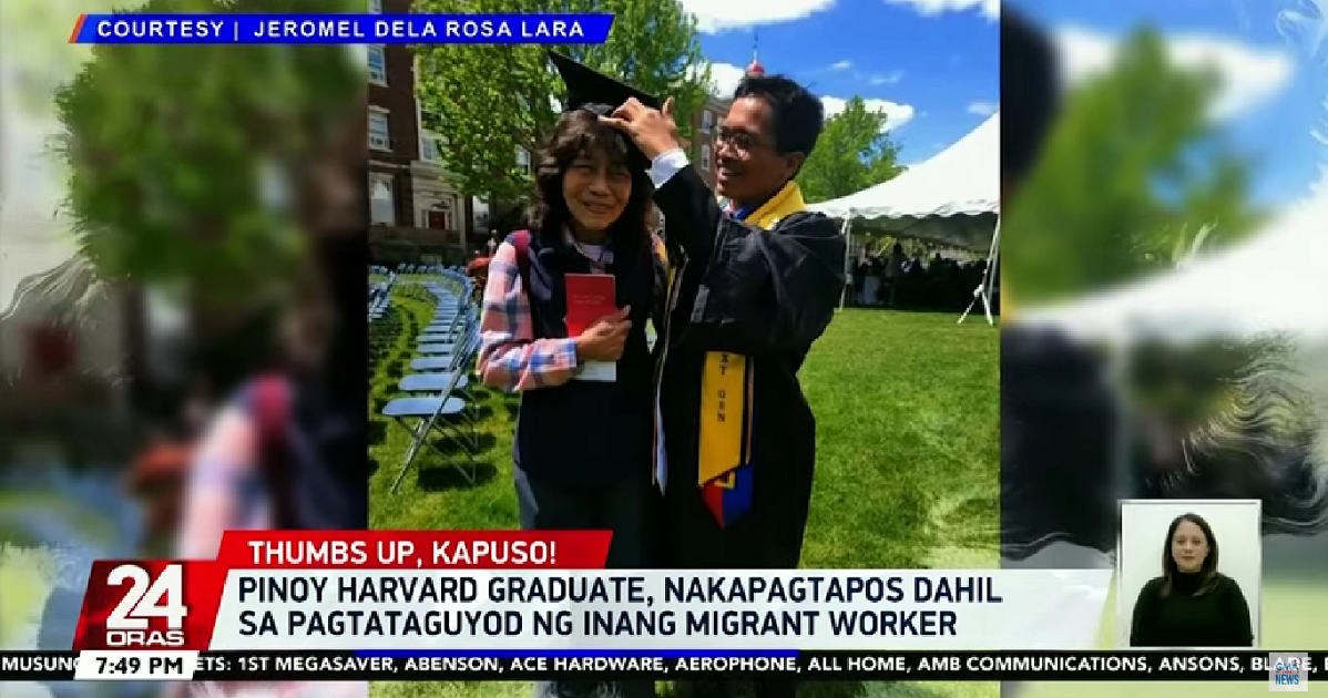 Filipino Harvard graduate honors mother, other OFWs through award ...