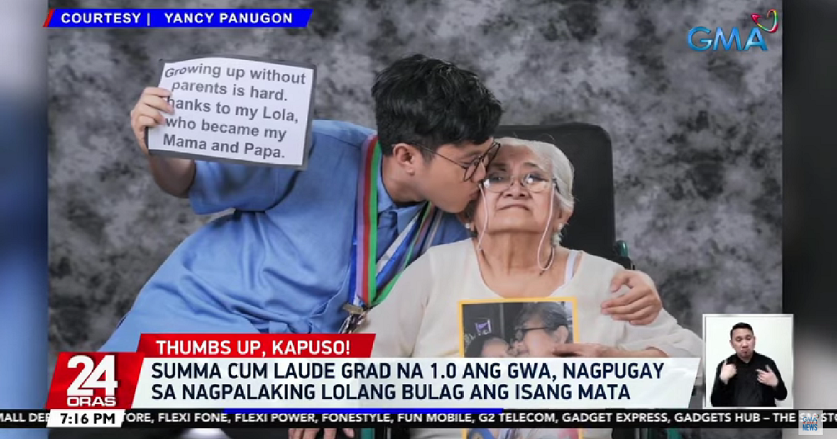 Summa cum laude pays tribute to grandma in graduation speech | GMA News ...
