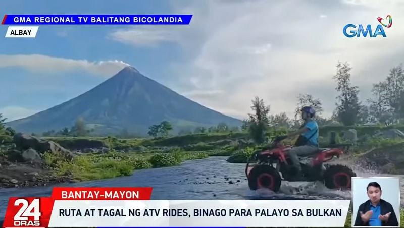 Route for ATV rides revised for tourists amid Mayon unrest | GMA News ...