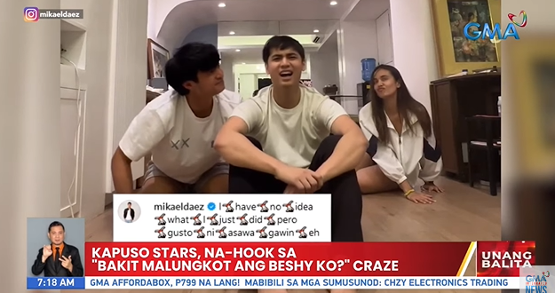 Kapuso stars, na-hook sa ‘Bakit malungkot ang beshy ko?’ craze | Balitambayan