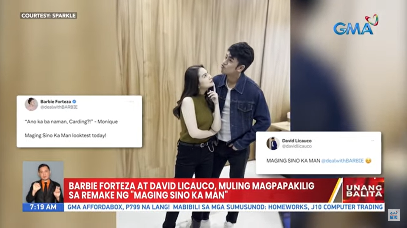 Barbie Forteza at David Licauco, balik-tambalan para sa remake ng 'Maging Sino Ka Man ...