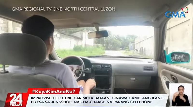 Car enthusiast in Bataan builds improvised electric car | GMA News Online