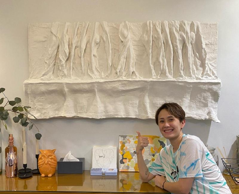 Chariz Solomon’s first sculpture earns compliments from fellow ...