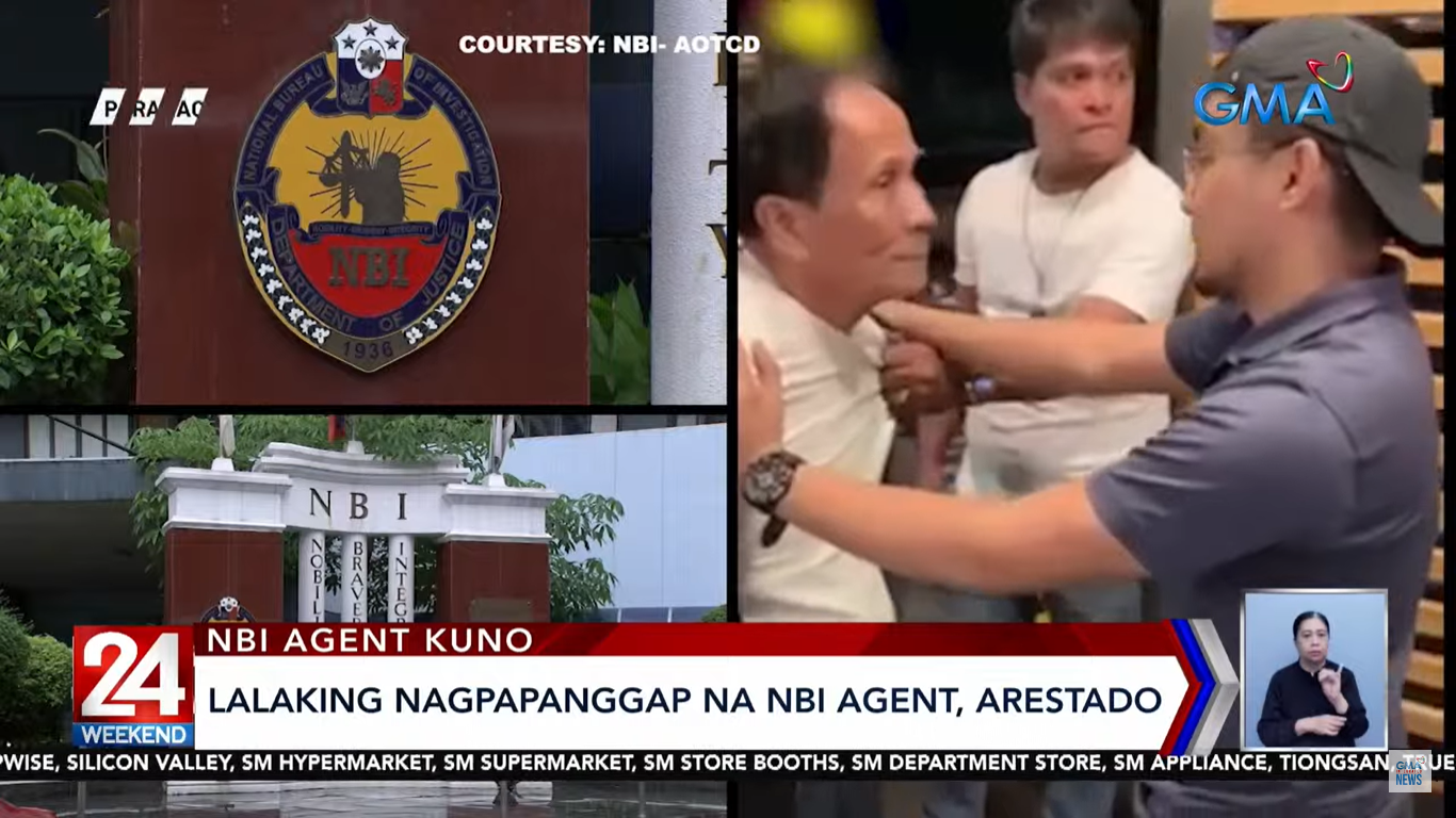Lalaking nagpapanggap na tauhan ng NBI at nananakot ng mga may watchlist entry, arestado ...