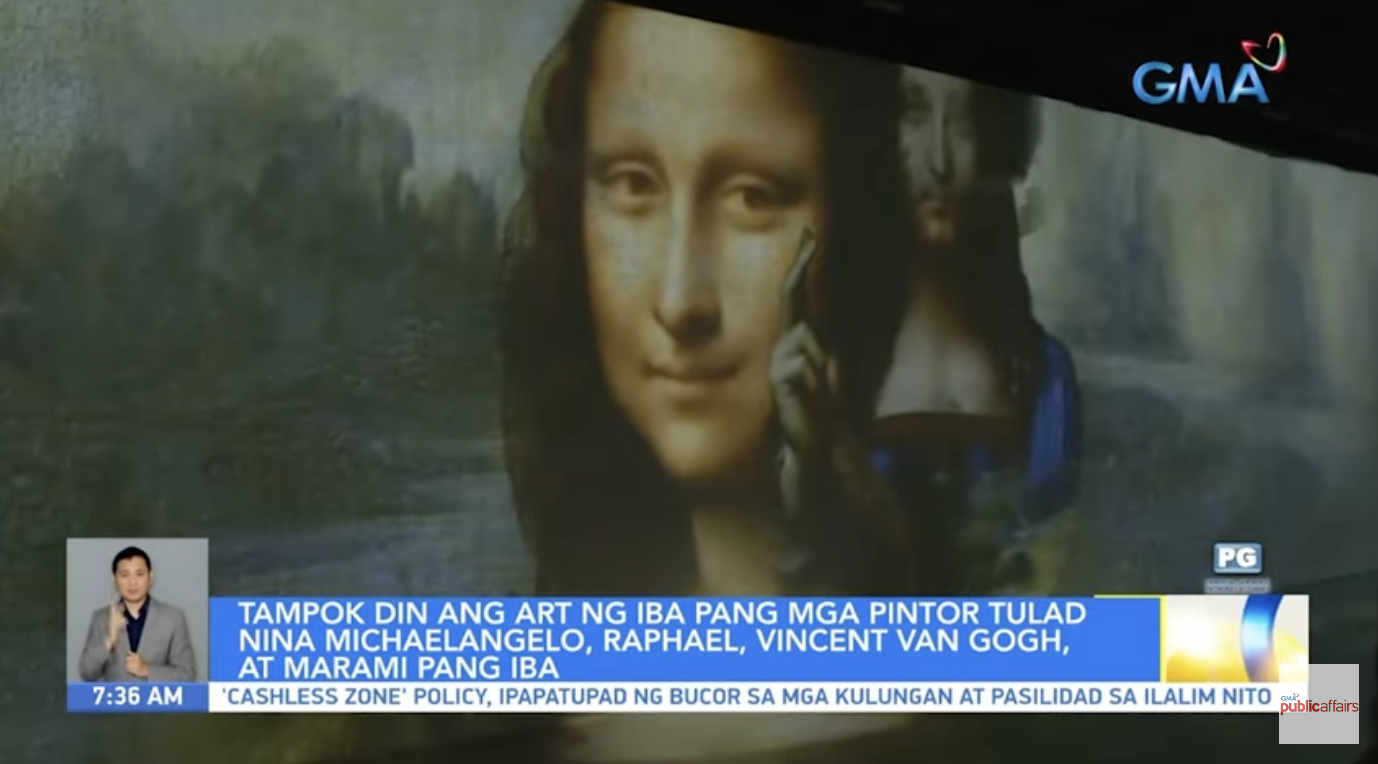 This is what awaits you at the Da Vinci Immersive AI Experience exhibit ...