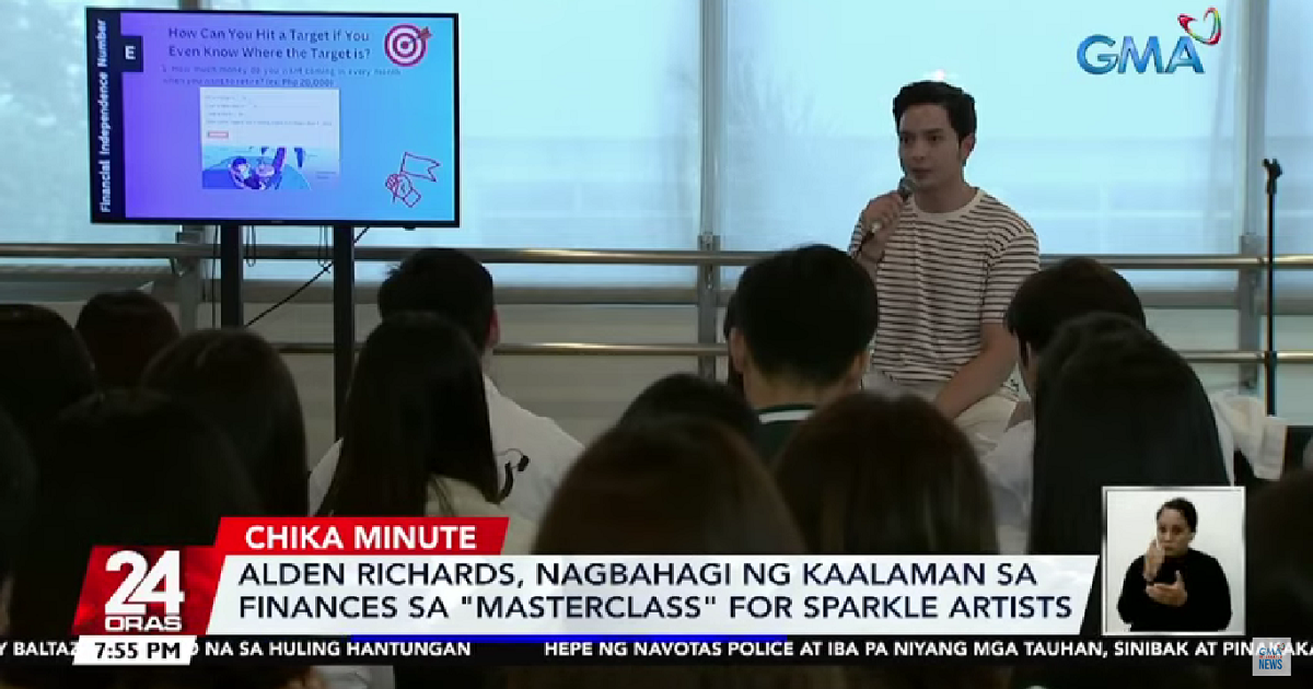 Alden Richards shares financial tips with fellow Sparkle stars in ...