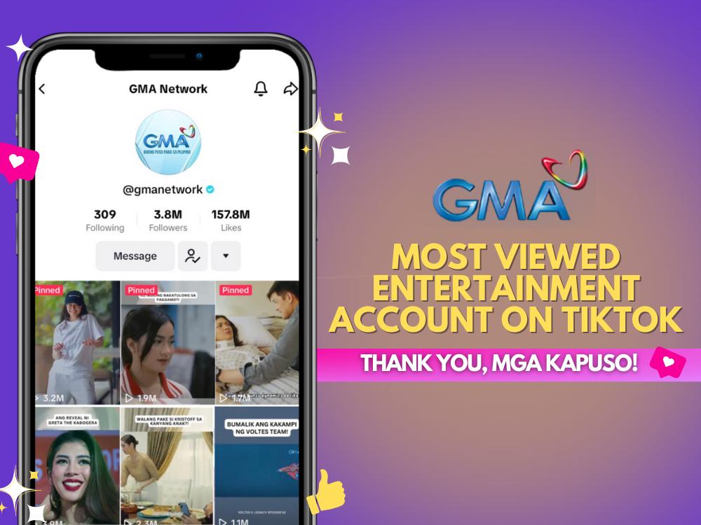 GMA's TikTok account is the most viewed among PH entertainment creators | GMA News Online