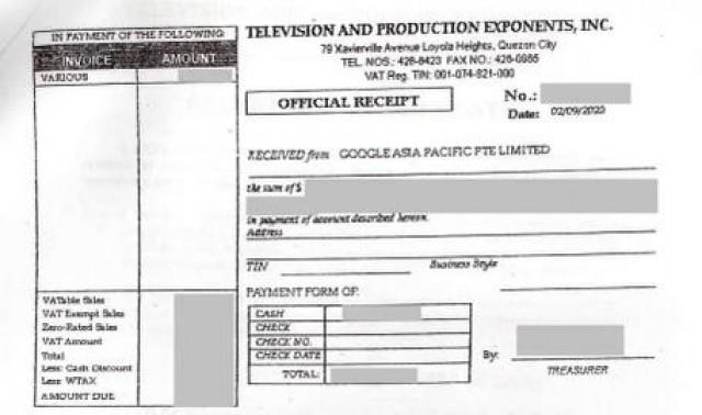 TAPE shows receipts, says YouTube account is its own | GMA News Online