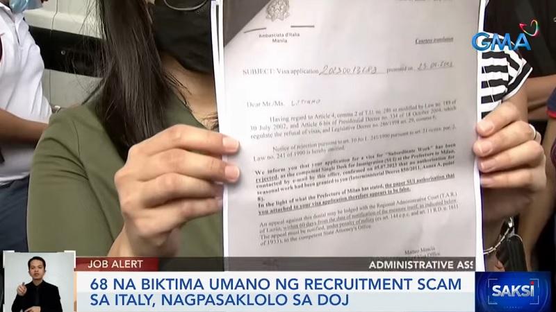 68 victims of recruitment scam in Italy seek DOJ assistance | GMA News ...