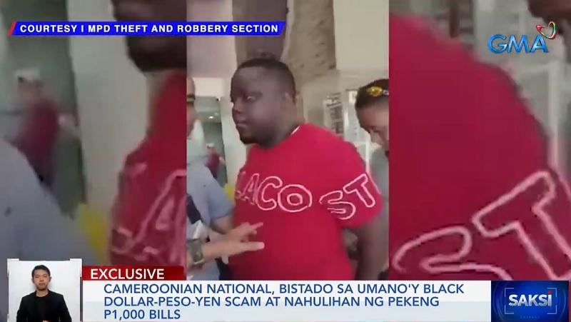 Cameroonian nabbed for alleged link to black dollar-yen-peso scam | GMA ...