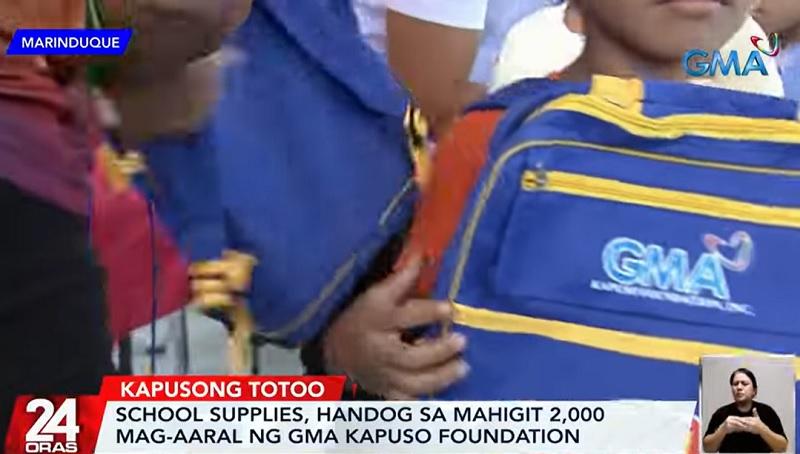 Over 2k students in Marinduque receive school supplies from GMA Kapuso ...