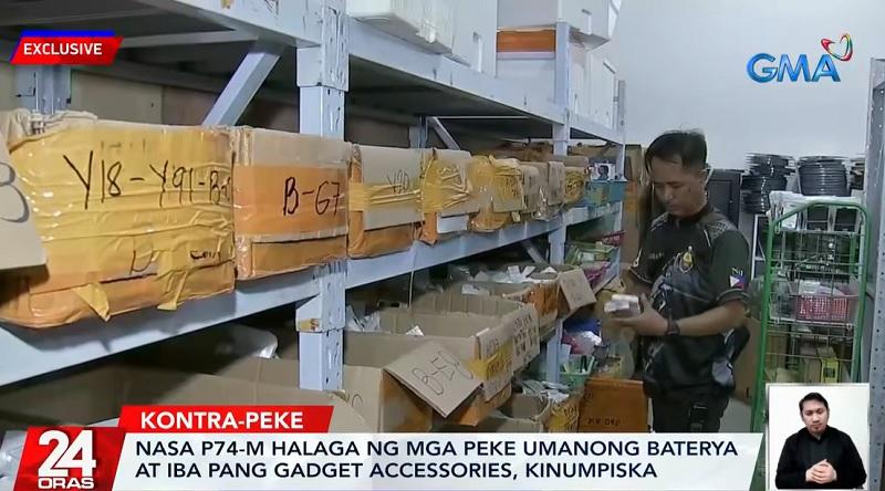 NBI seizes P74M worth of fake batteries, gadget accessories in Quiapo ...