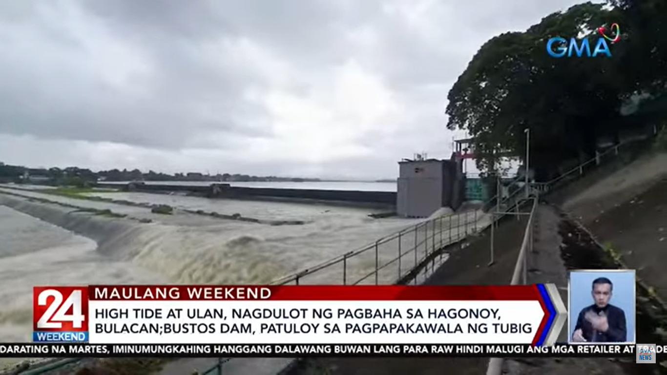 Bustos Dam continues to release excess water | GMA News Online